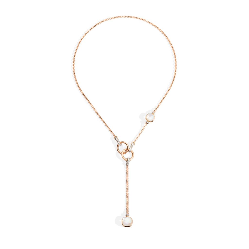 Collana Pomellato Nudo Lariat Madreperla Topazio Diamanti