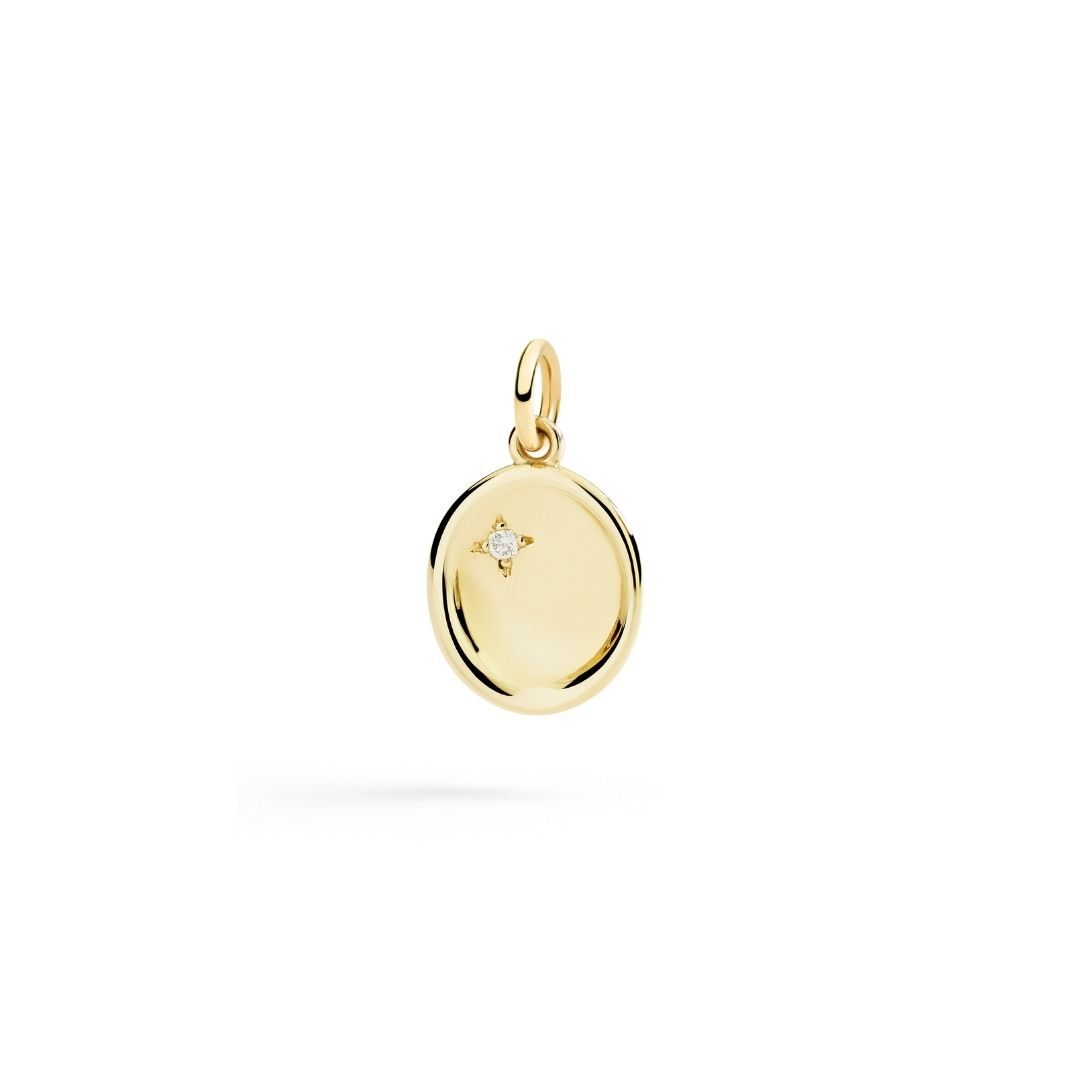 Ciondolo Dodo Sigillo in Oro Giallo con Diamante - Dobner